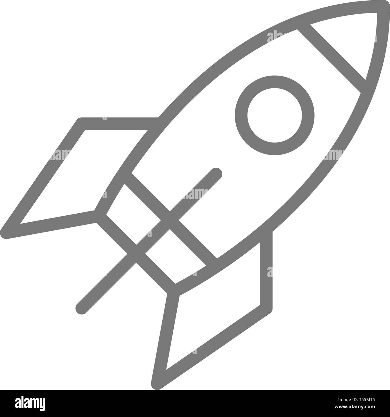 Rocket line icon Stock Vector Image & Art - Alamy