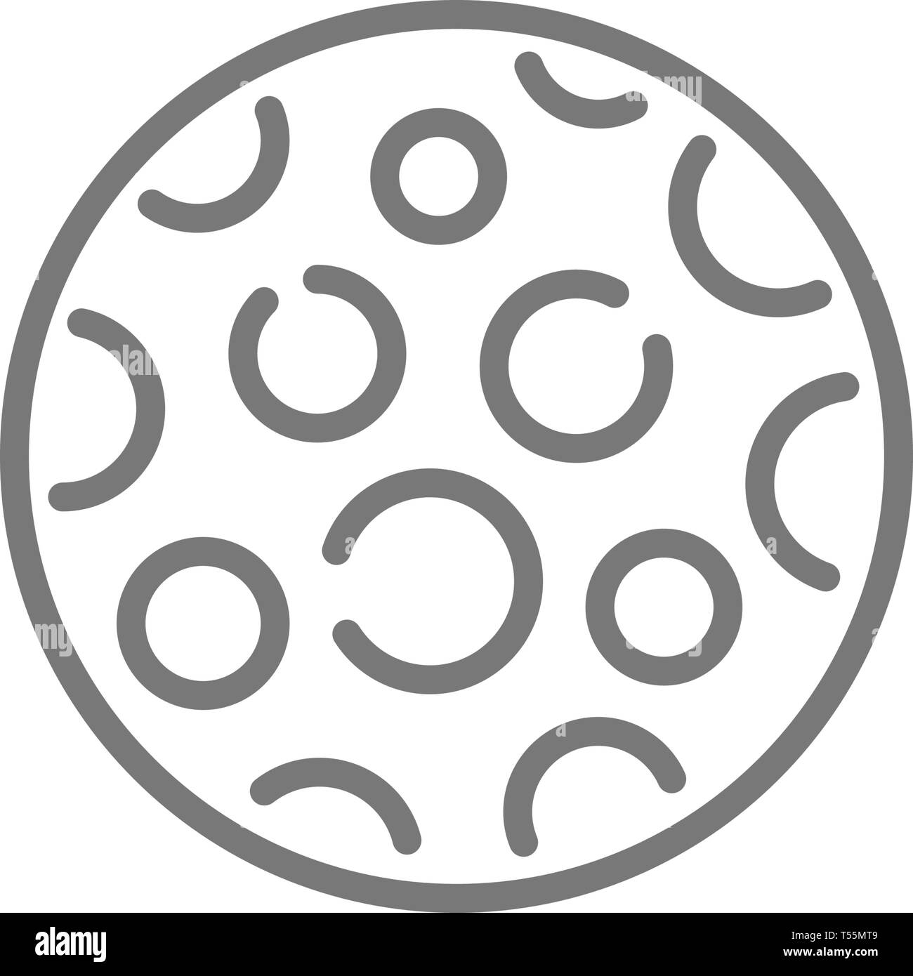 Moon line icon Stock Vector Image & Art - Alamy