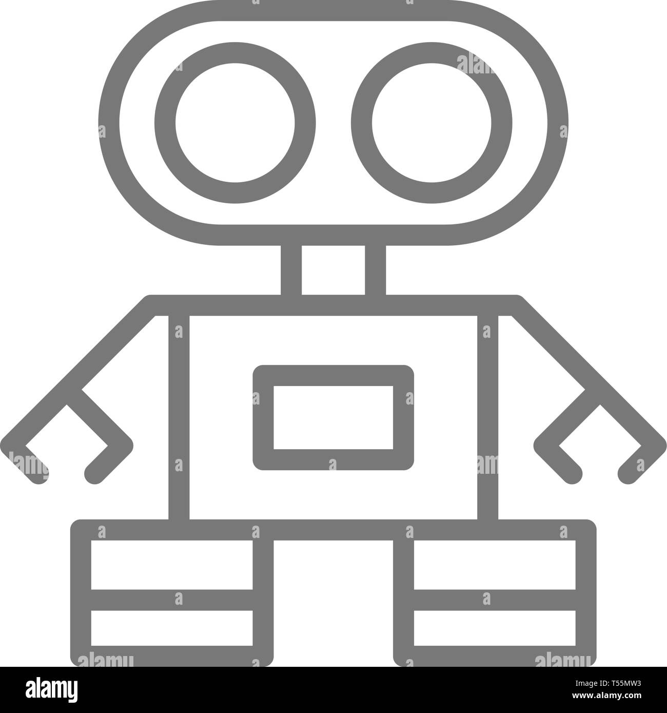 Robot line icon Stock Vector Image & Art - Alamy