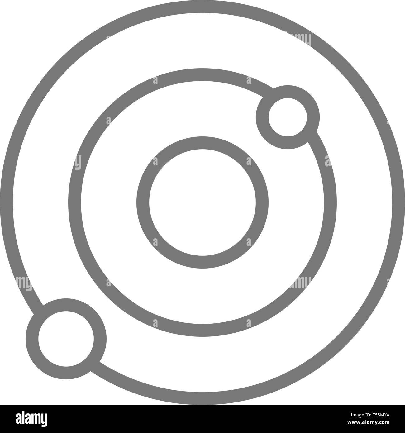 Solar system, galaxy line icon Stock Vector Image & Art - Alamy