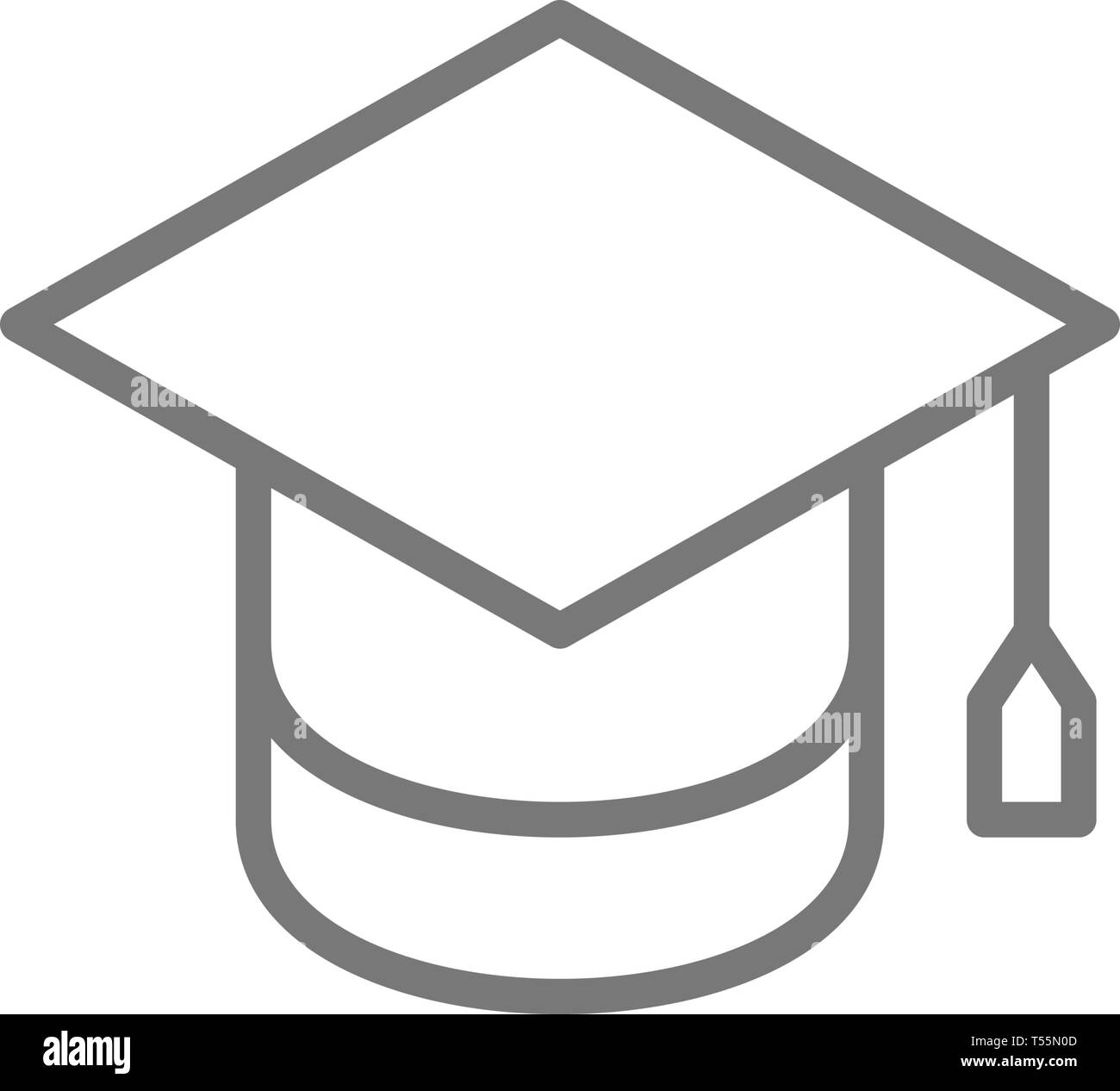 Graduation cap, education line icon Stock Vector Image & Art - Alamy