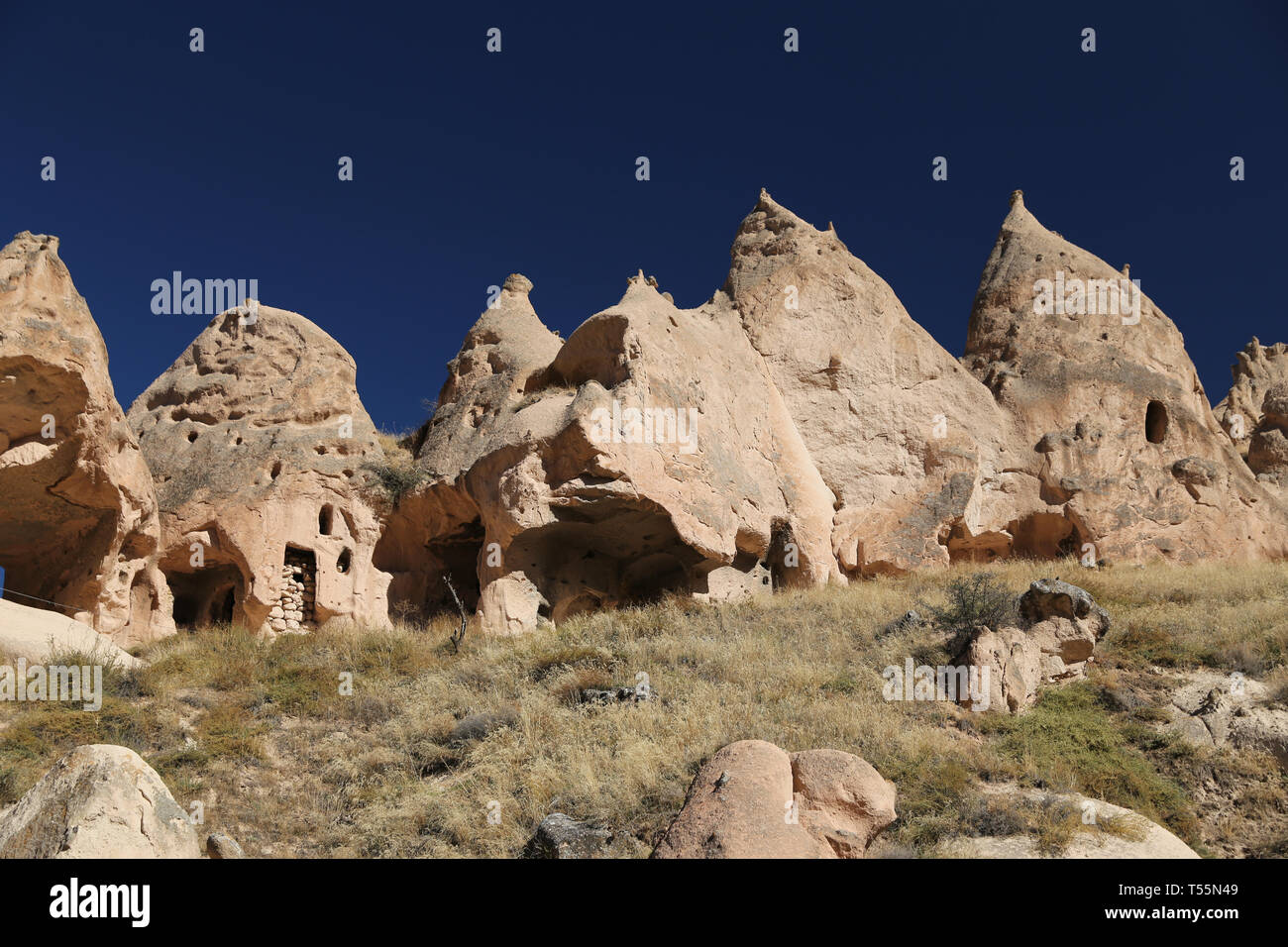 Rock Formations in Zelve Valley, Cappadocia, Nevsehir City, Turkey ...