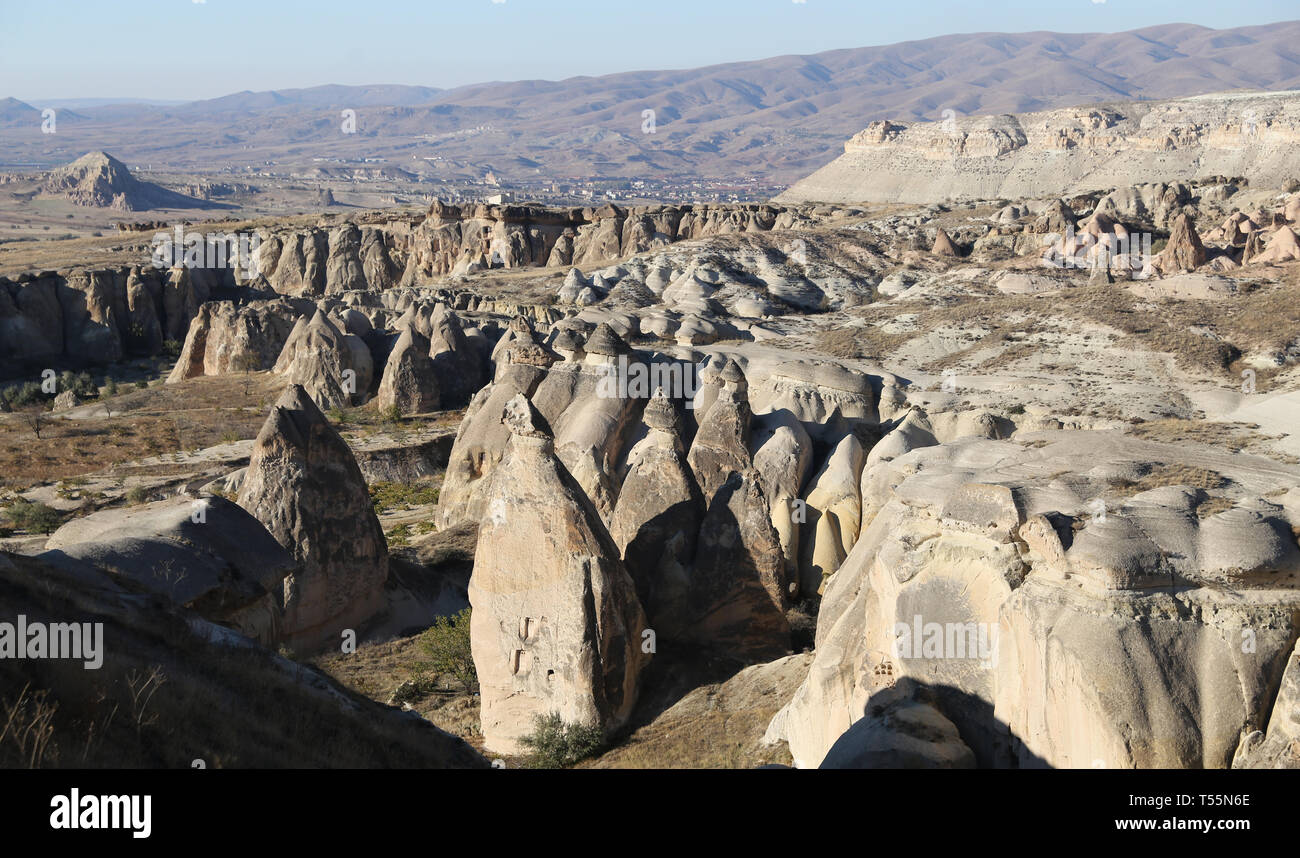 Rose Valley in Cavusin Village, Cappadocia, Nevsehir City, Turkey Stock ...