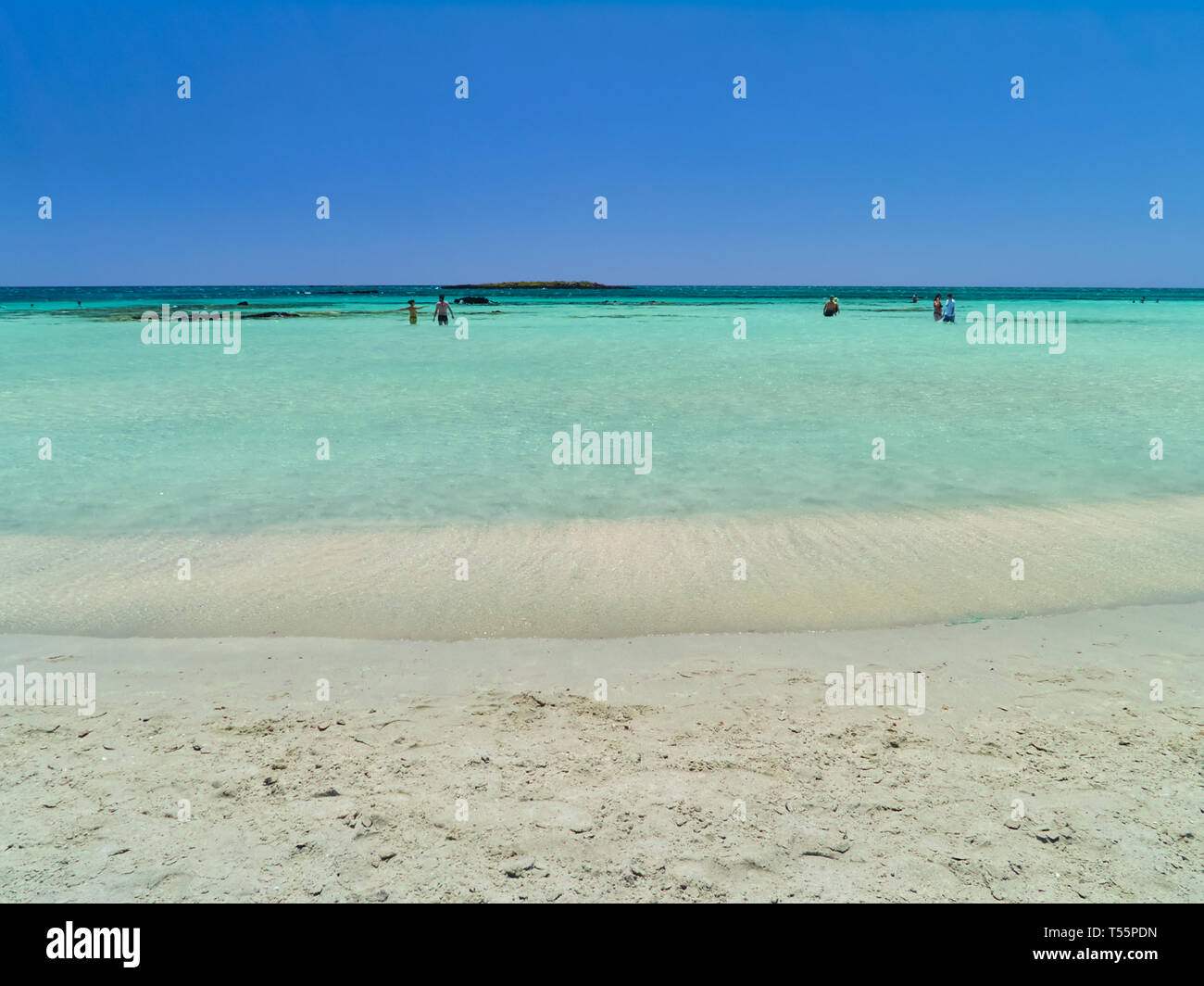 Exotic elafonissi beach in crete hi-res stock photography and images ...