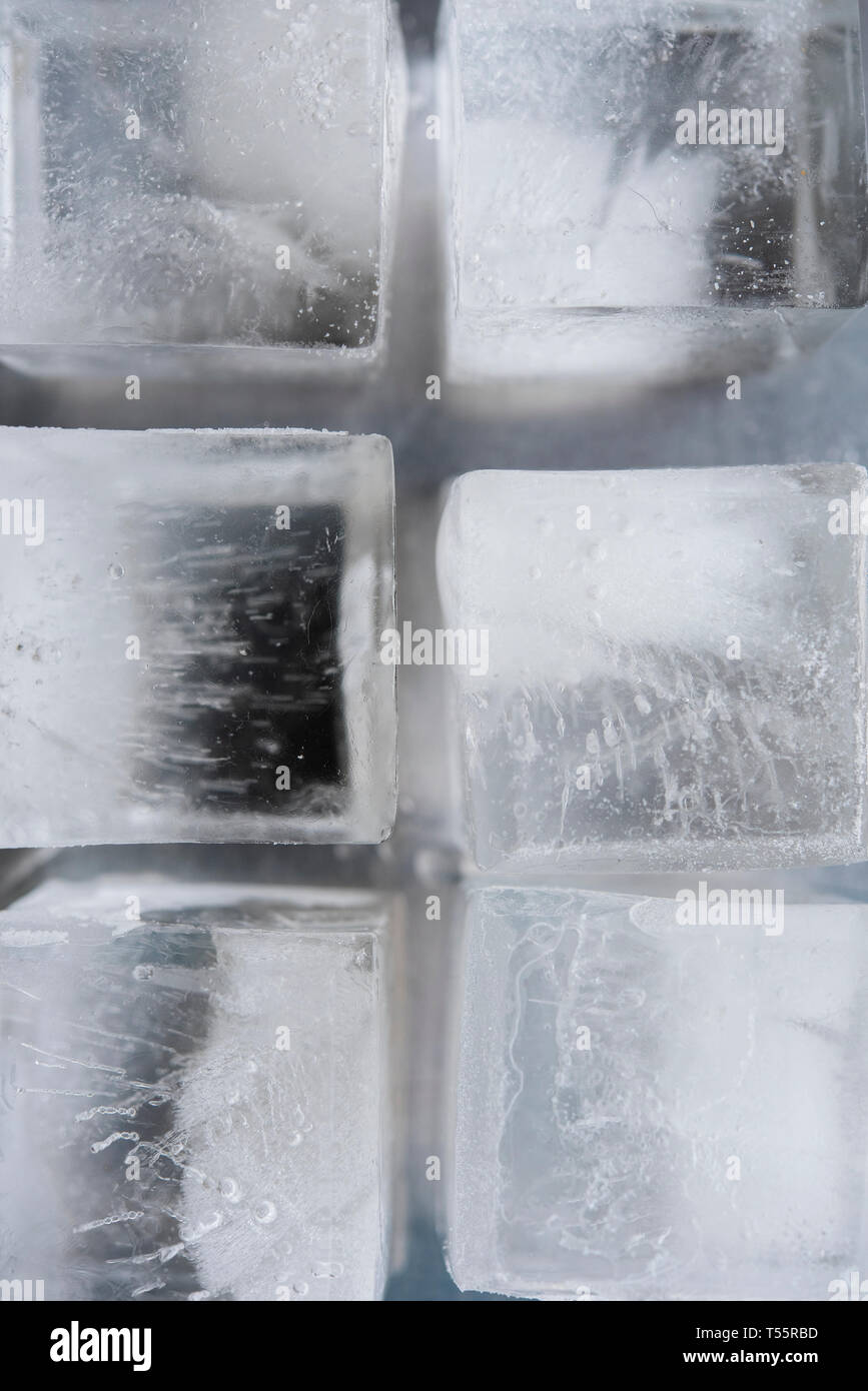 Ice cubes in rows Stock Photo - Alamy