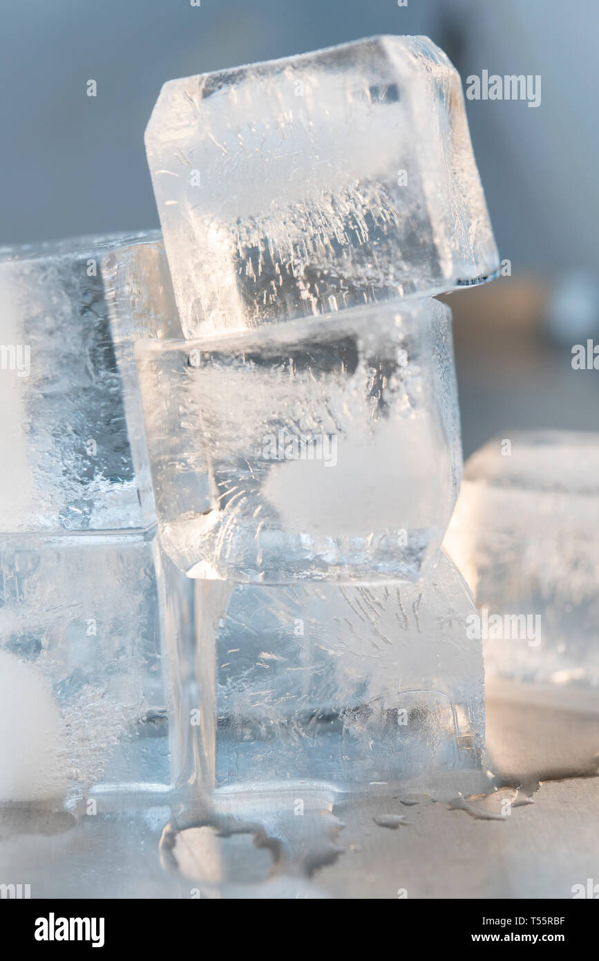 Stacked ice cubes Stock Photo - Alamy