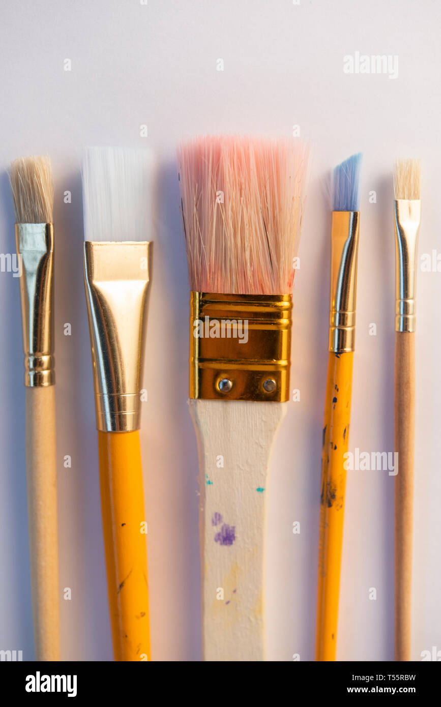 Group paintbrush hi-res stock photography and images - Alamy