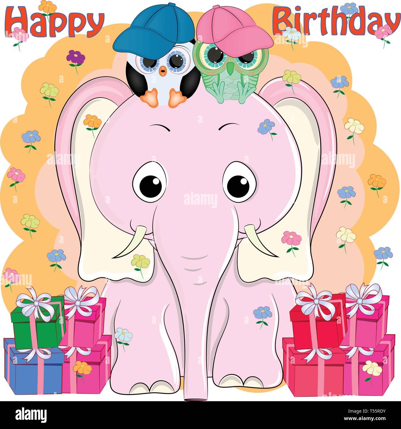 Happy Birthday Pink Elephant