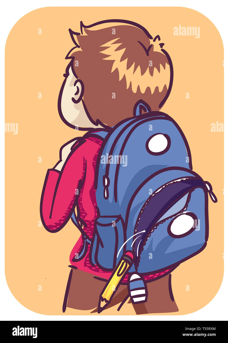 Open Backpack Clipart