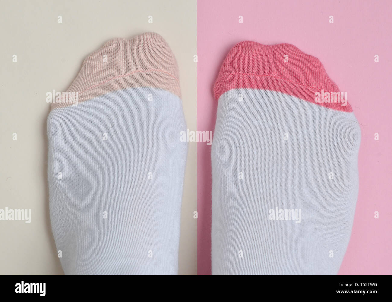 Woamn's legs with socks Stock Photo - Alamy