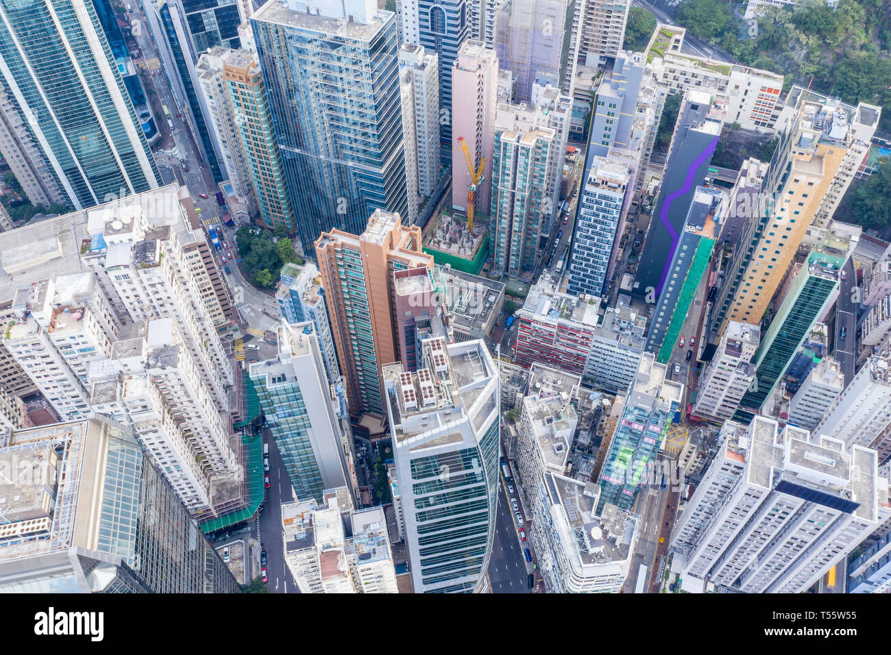 Aerial cityscape of Hong Kong, China Stock Photo - Alamy