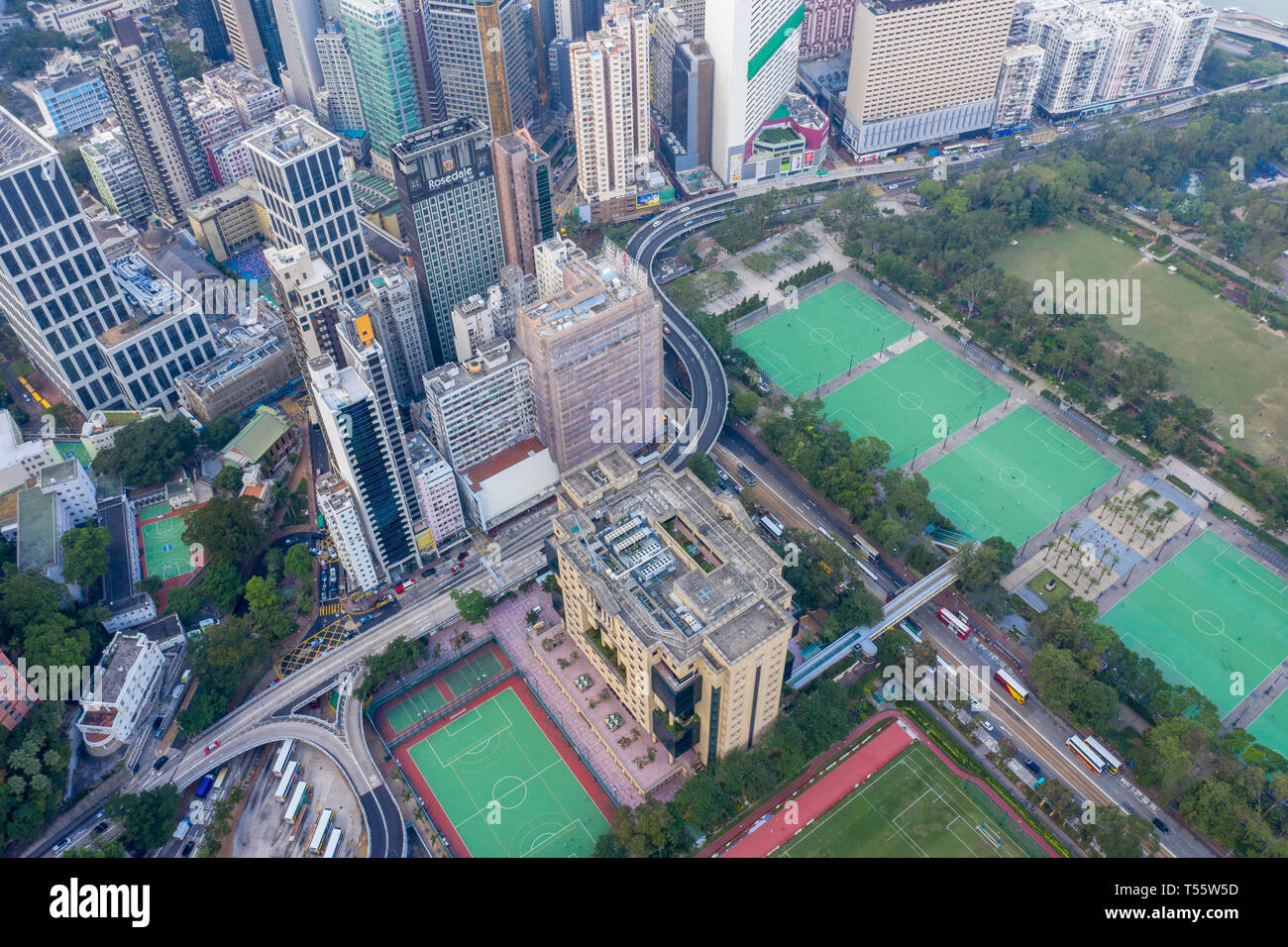 Aerial cityscape of Hong Kong, China Stock Photo - Alamy