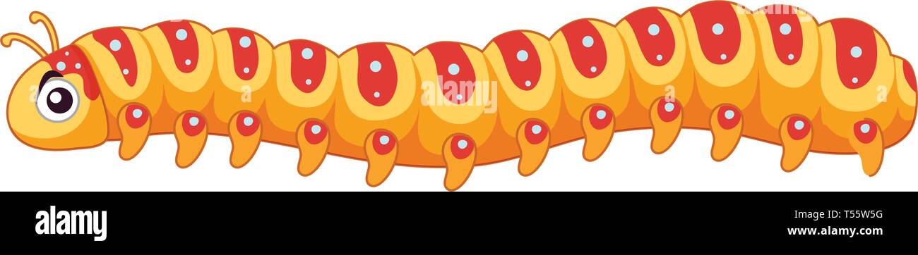 A cute caterpillar character illustration Stock Vector Image & Art - Alamy