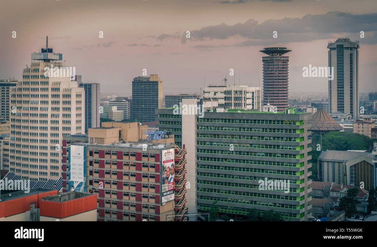 Cityscape of Nairobi, Kenya Stock Photo - Alamy