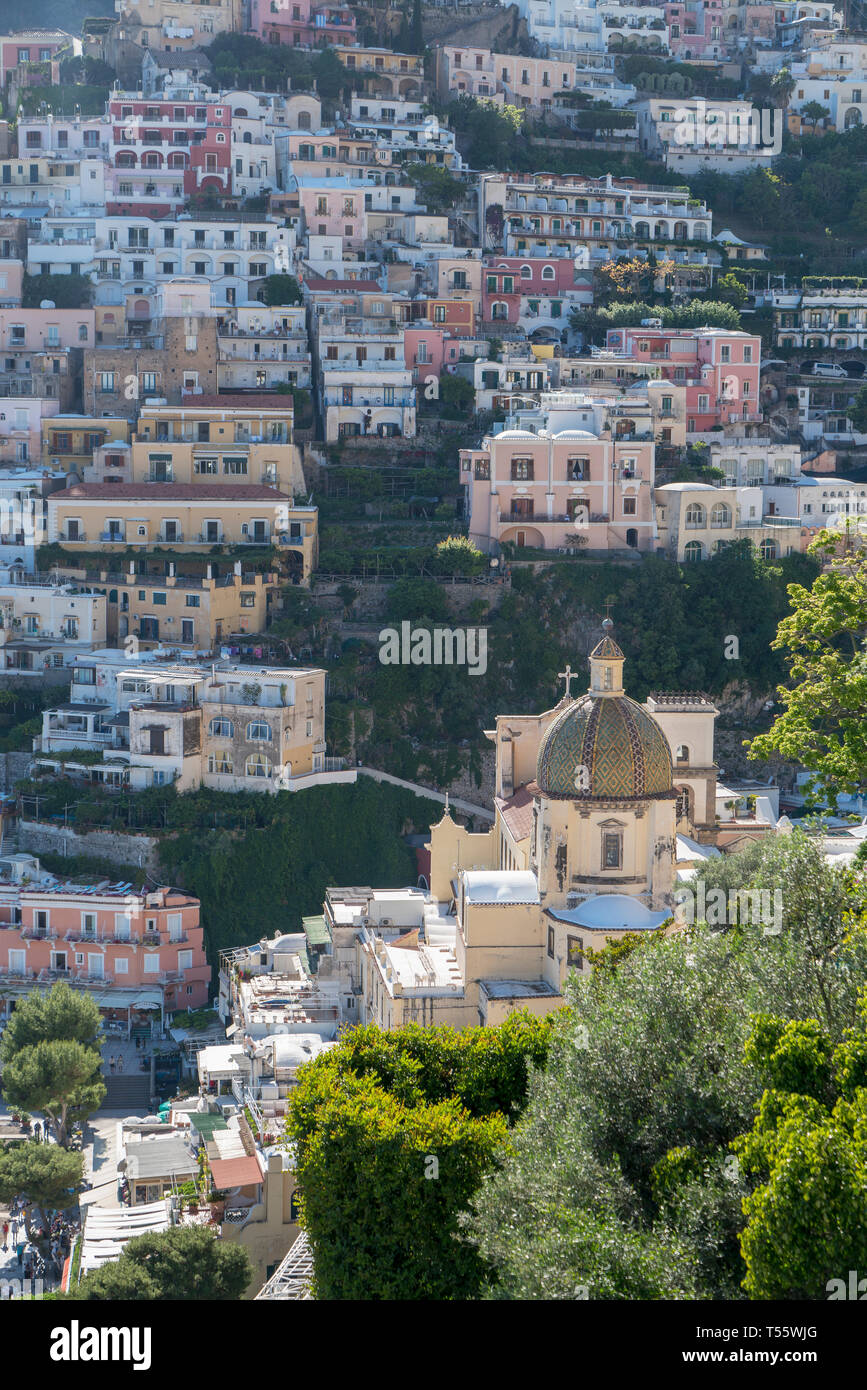 Village of Positano on Amalfi Coast, Italy Stock Photo - Alamy