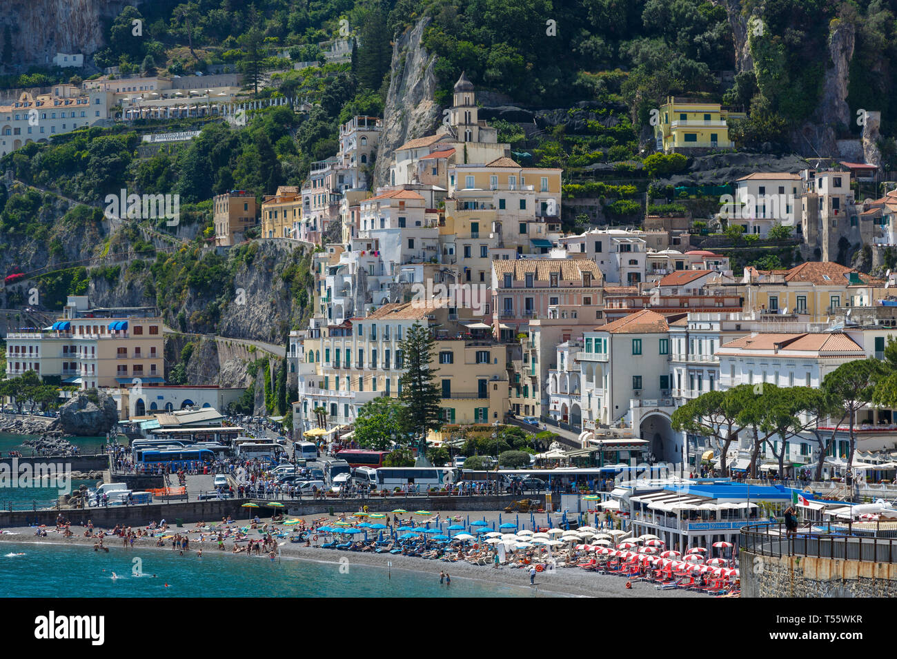 Village of Positano on Amalfi Coast, Italy Stock Photo - Alamy