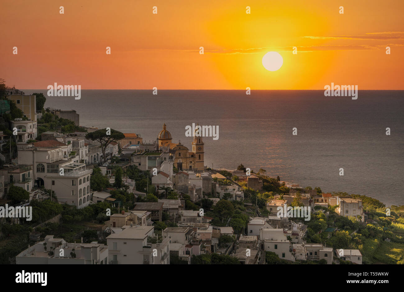 Amalfi coast italy praiano hi-res stock photography and images - Alamy