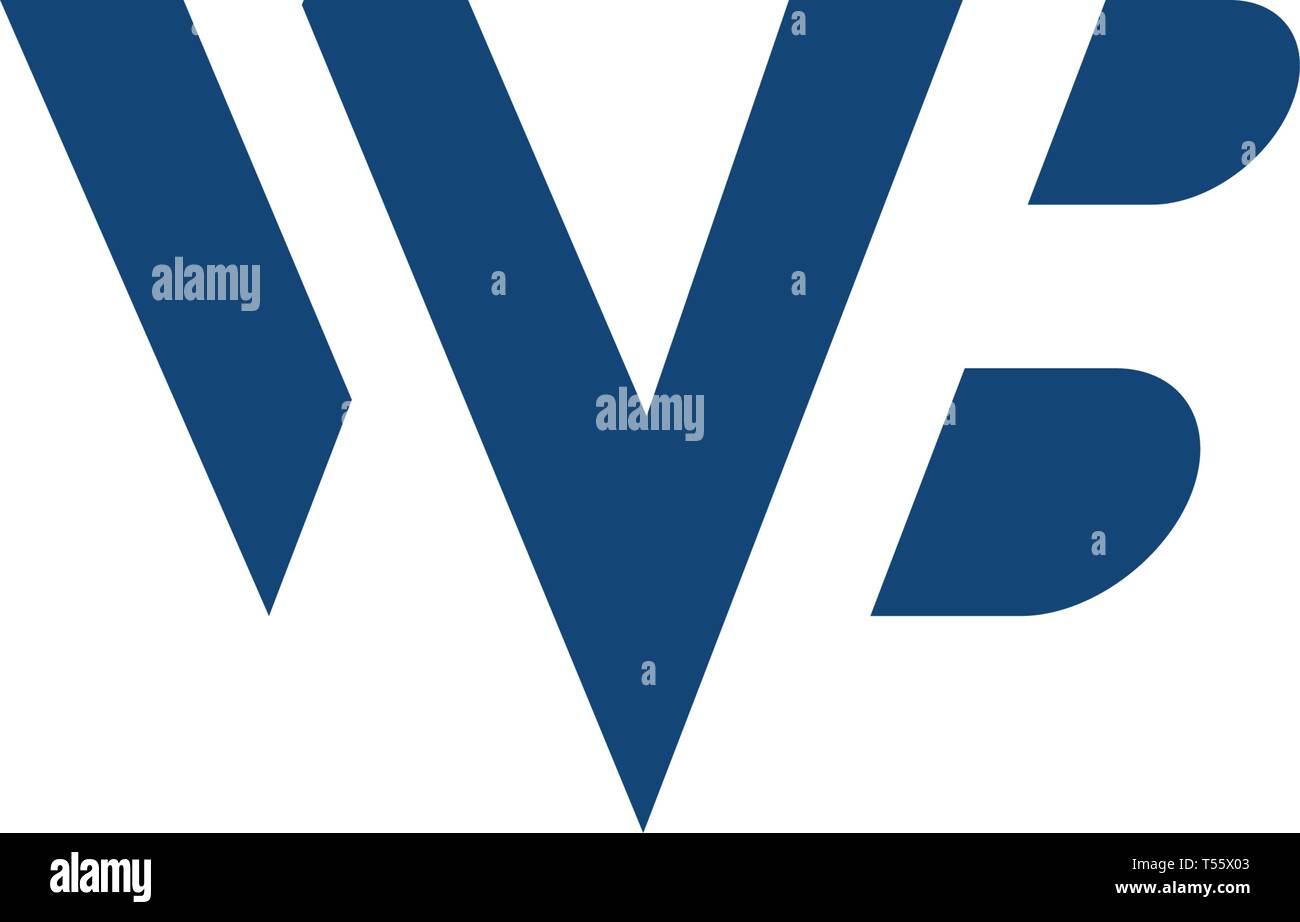 logotype letter wb simple logo template vector illustration - vector ...