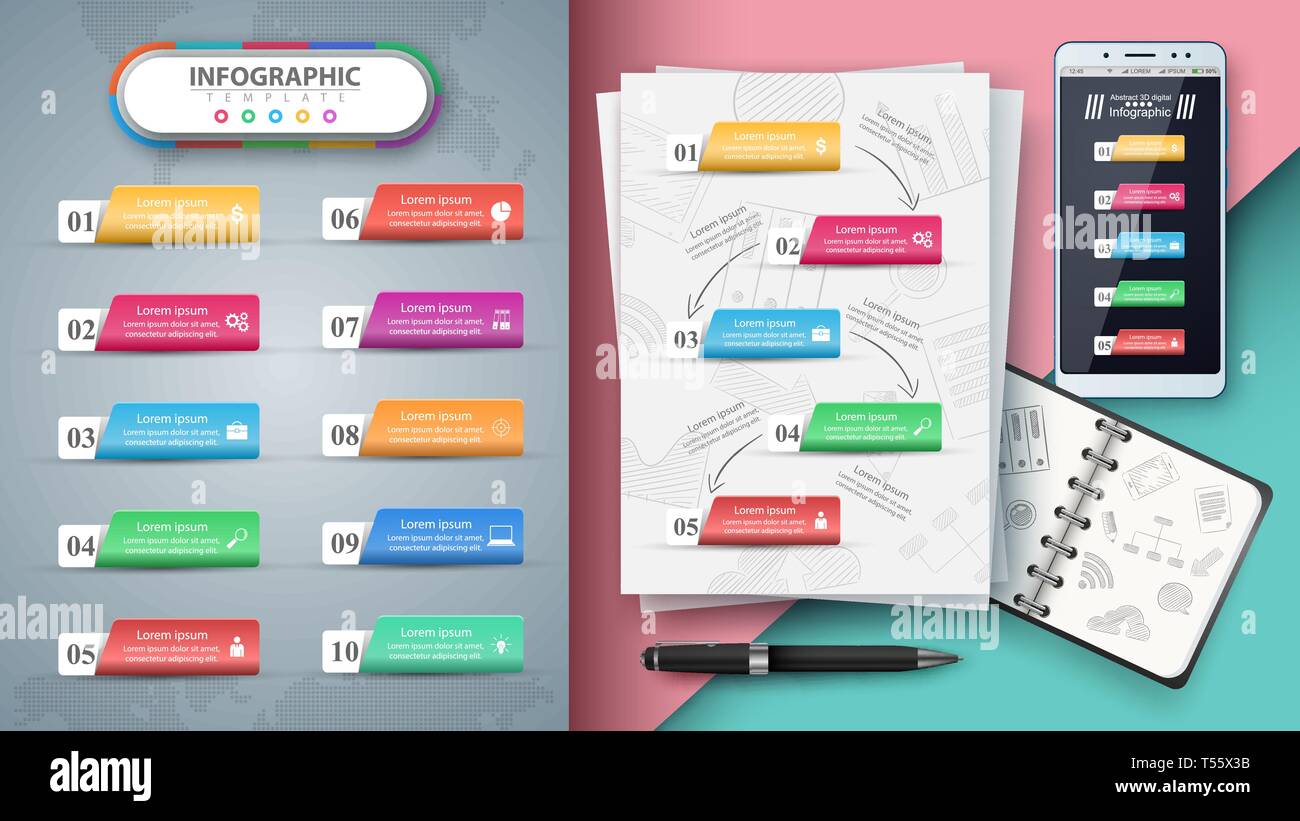 Business infographic. Mockup for your idea Stock Vector Image & Art - Alamy