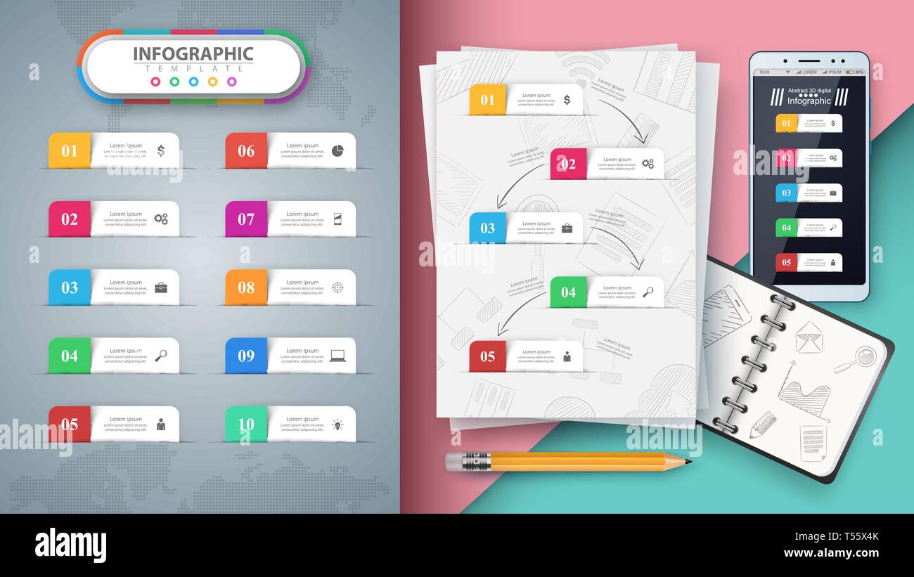 Mockup business Stock Vector Images - Alamy