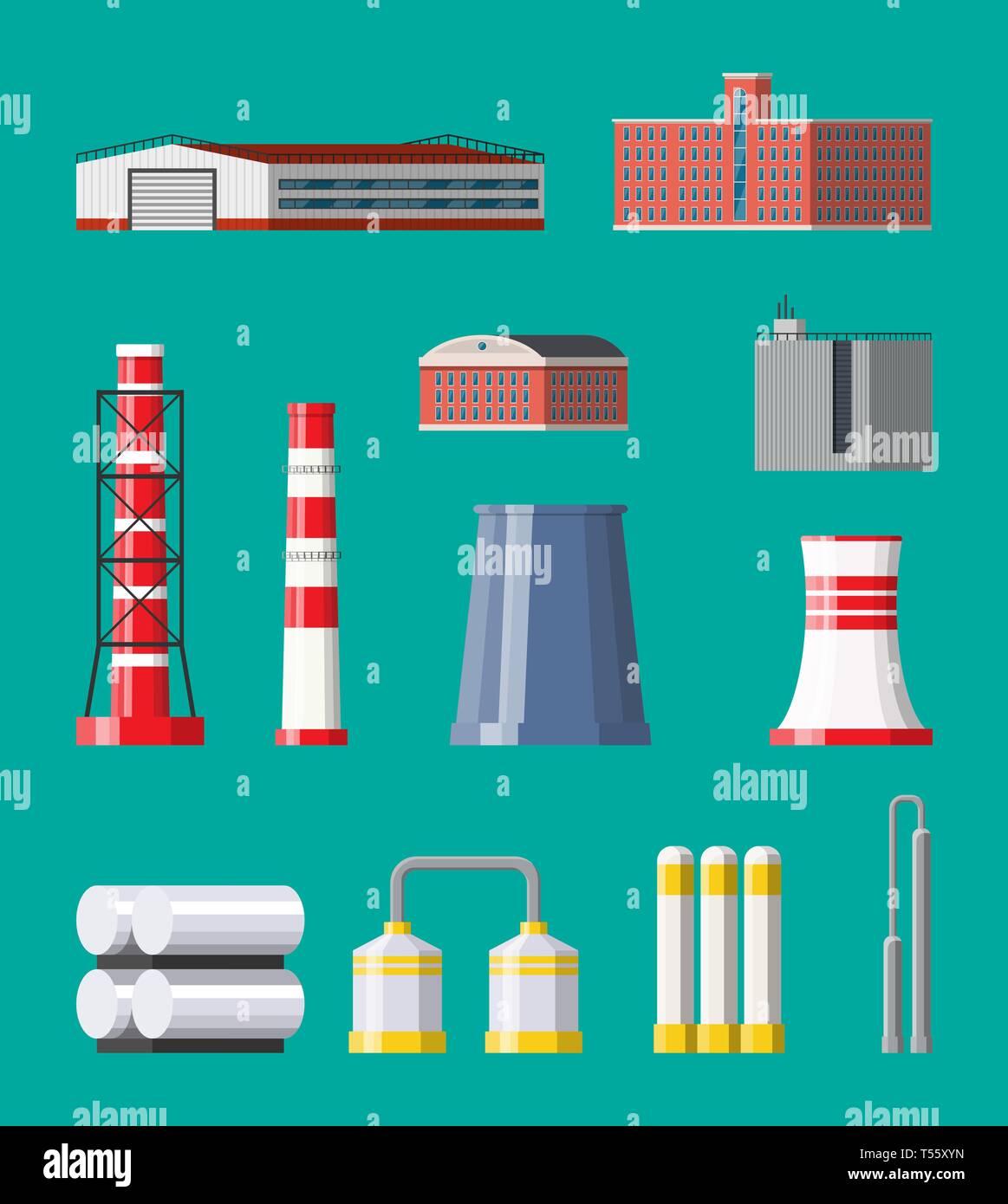 Old warehouse buildings Stock Vector Images - Alamy