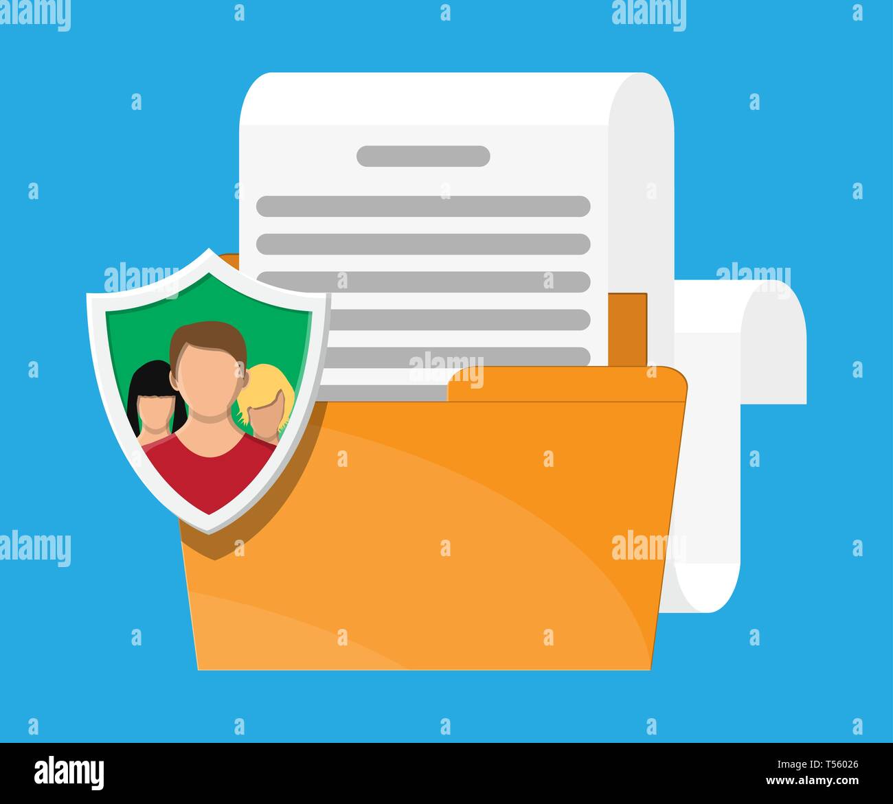 Documents archive process hi-res stock photography and images - Alamy
