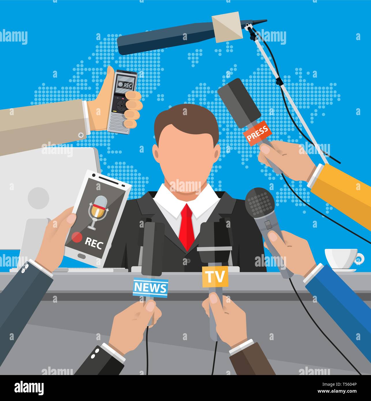 Politician newspaper Stock Vector Images - Alamy