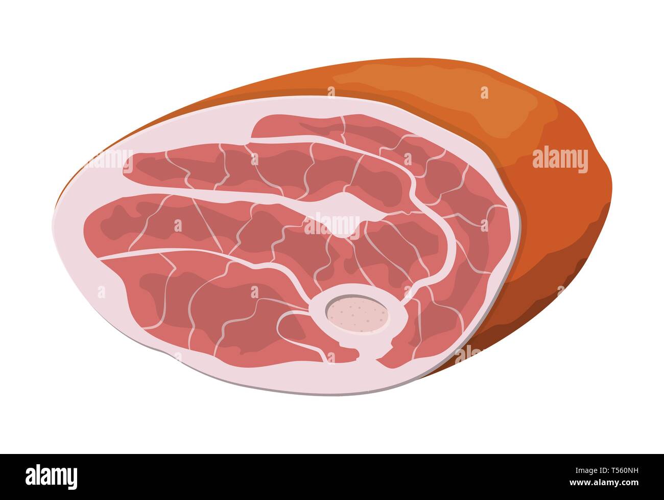 Beef tenderloin. Pork knuckle. Slice of steak, fresh meat. Uncooked ...