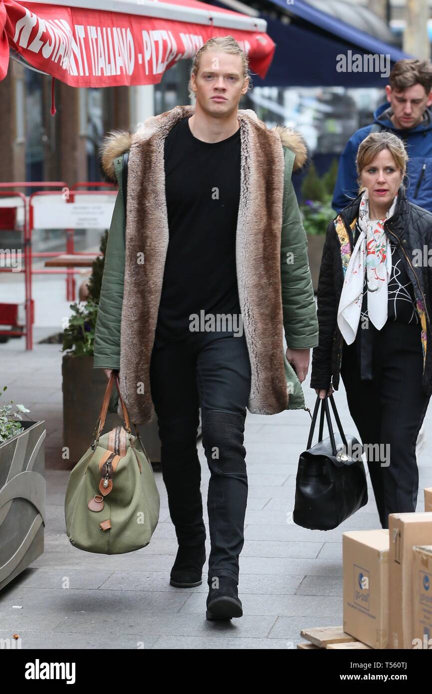 Fredrick Ferrier seen arriving at Global studios for radio interviews ...