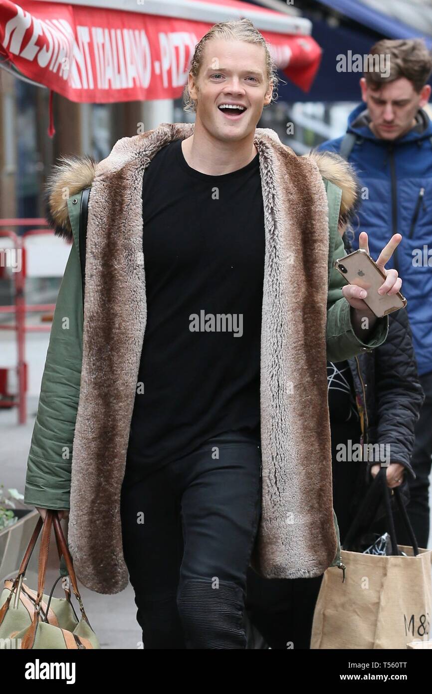 Fredrick Ferrier seen arriving at Global studios for radio interviews ...