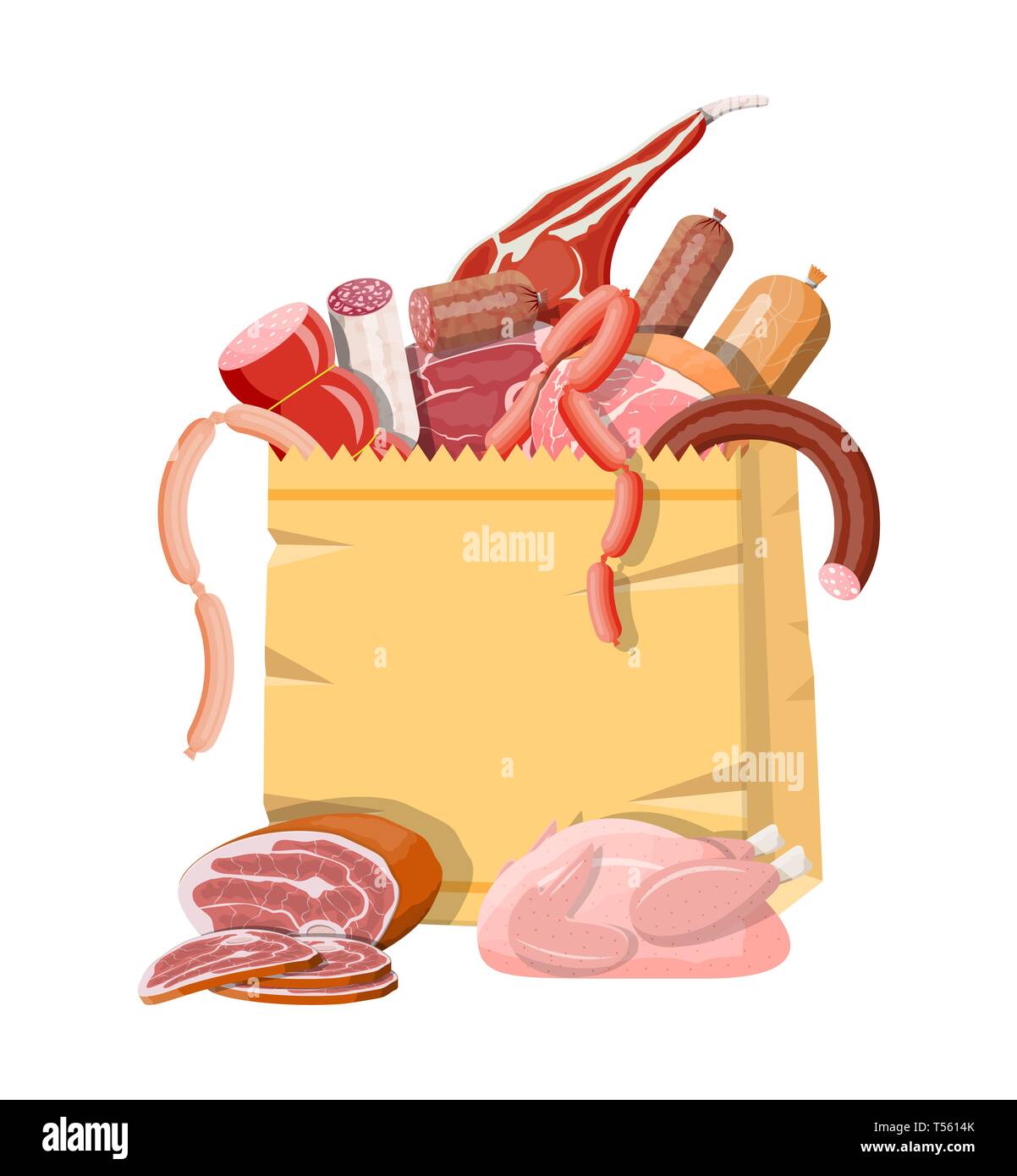 Sirloin beef undercut Stock Vector Images - Alamy
