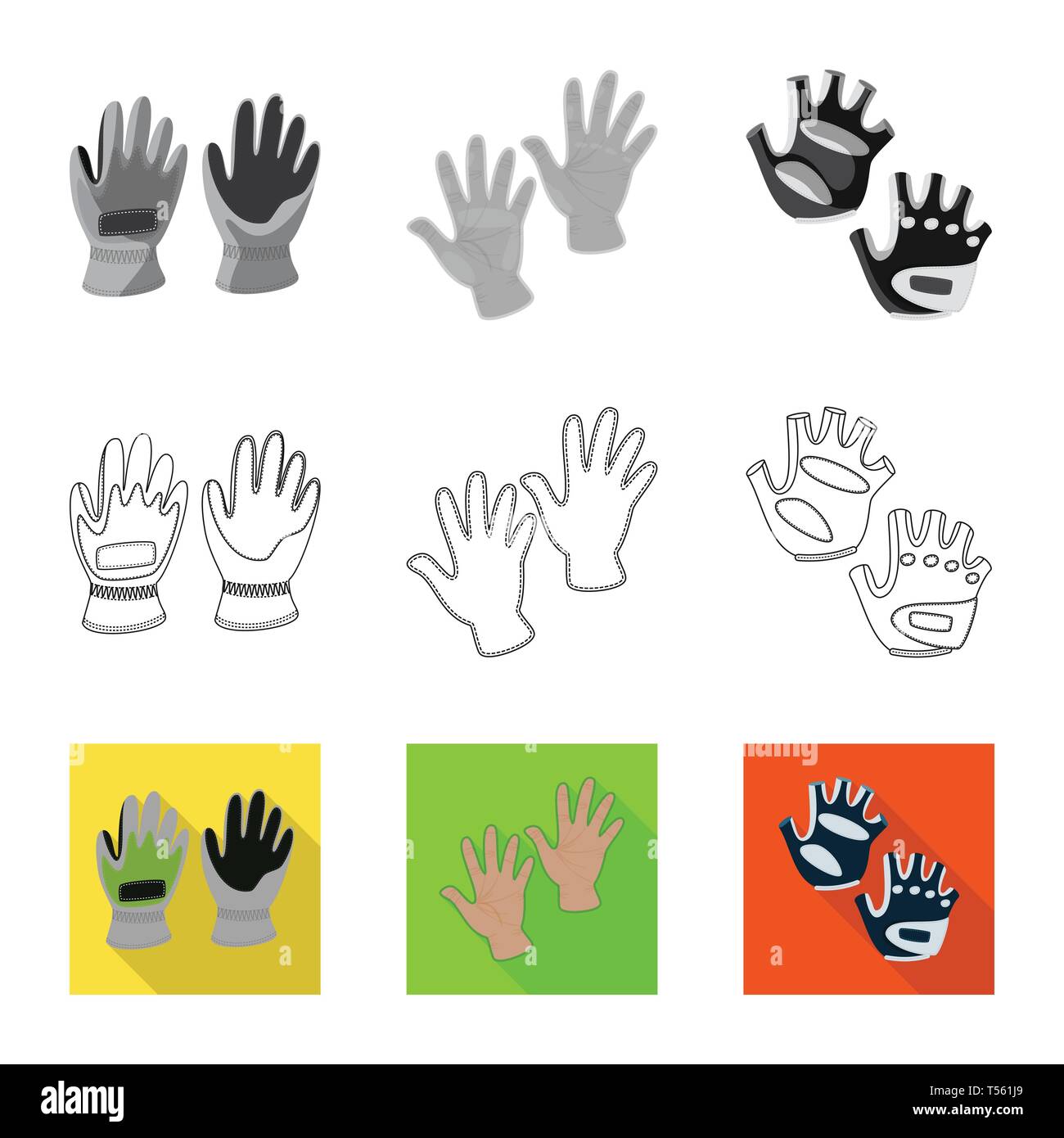 Vector illustration of silhouette and safety sign. Collection of ...
