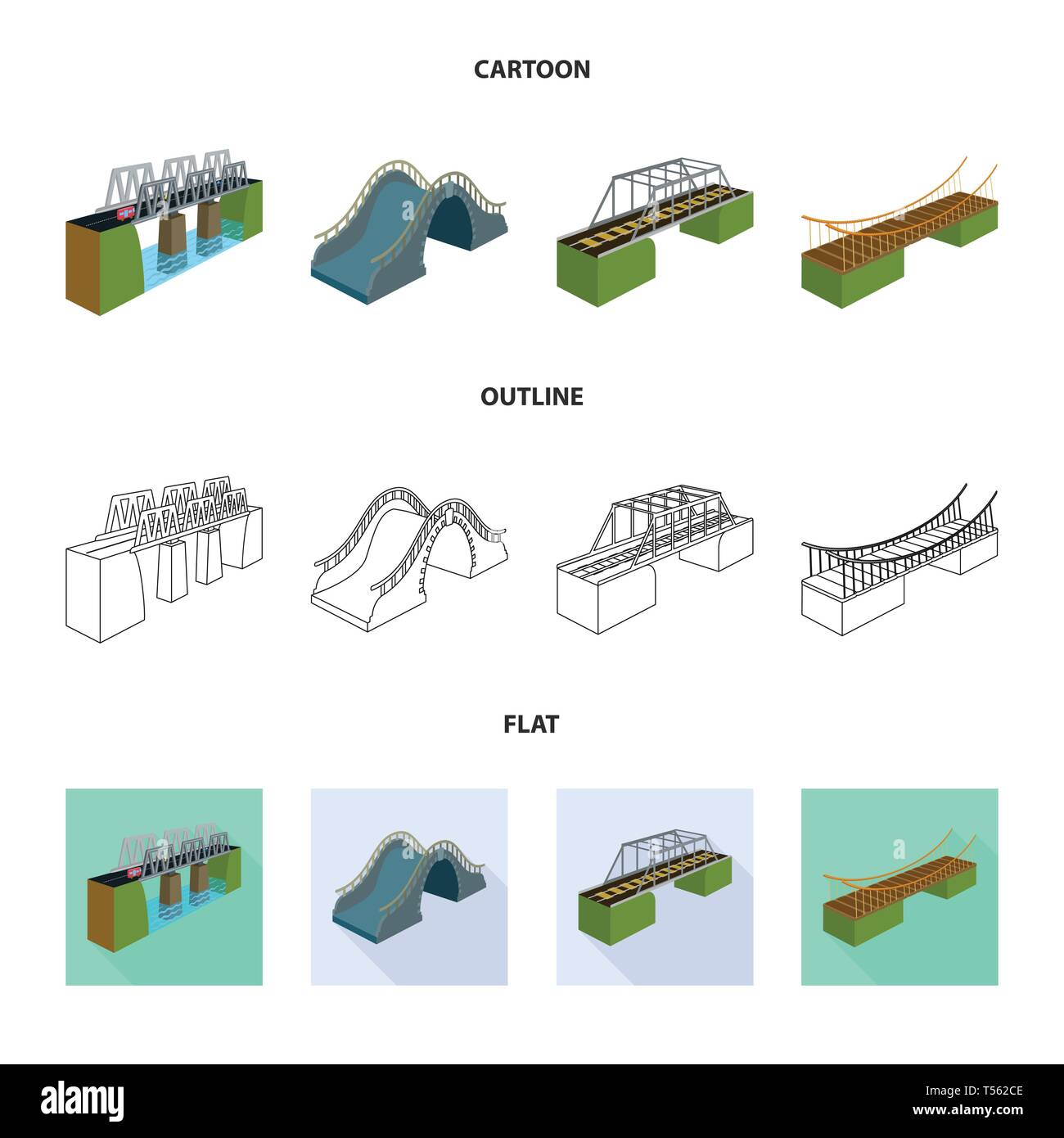 bridge,modern,pedestrian,sea,mounted,railway,assembled,hanging,railroad ...