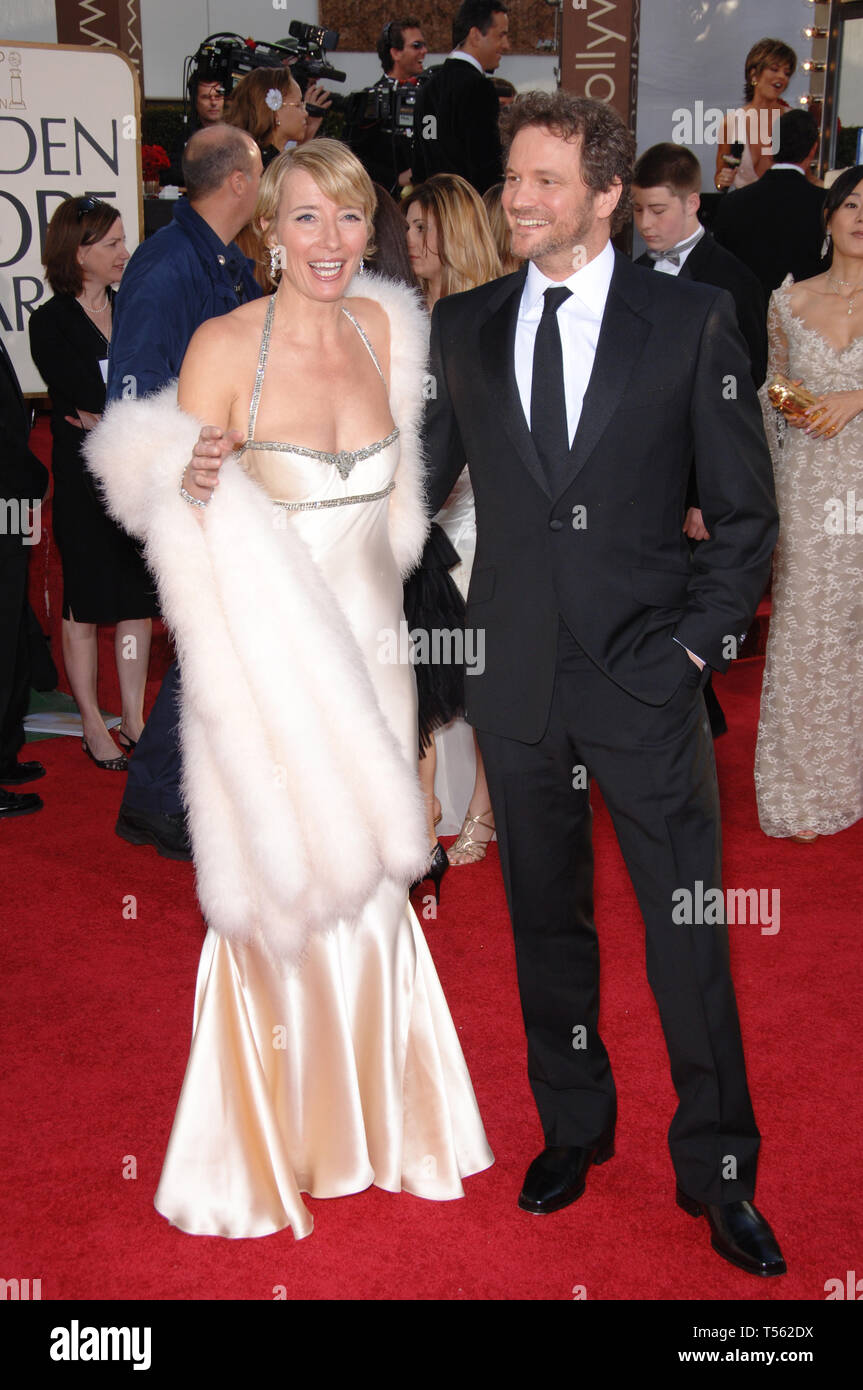 LOS ANGELES, CA. January 16, 2006: EMMA THOMPSON & COLIN FIRTH at the ...