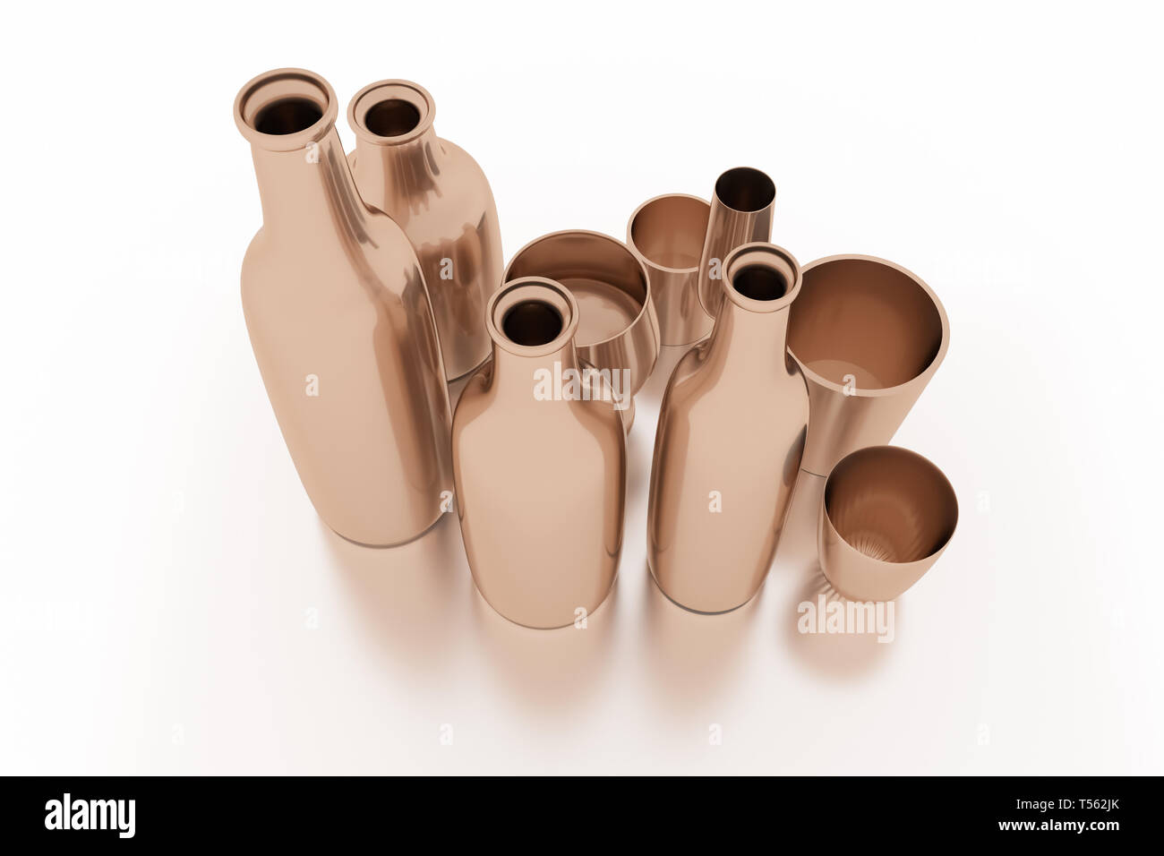 Background abstract, concepture still life bottle & glass CGI ...