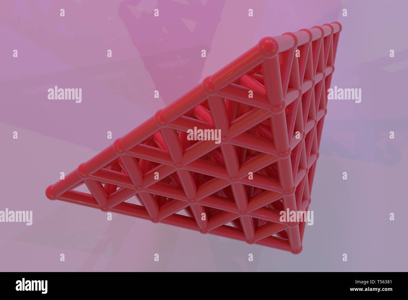 Sphere geometric, molecule style concepture inter-locked pyramids, for ...