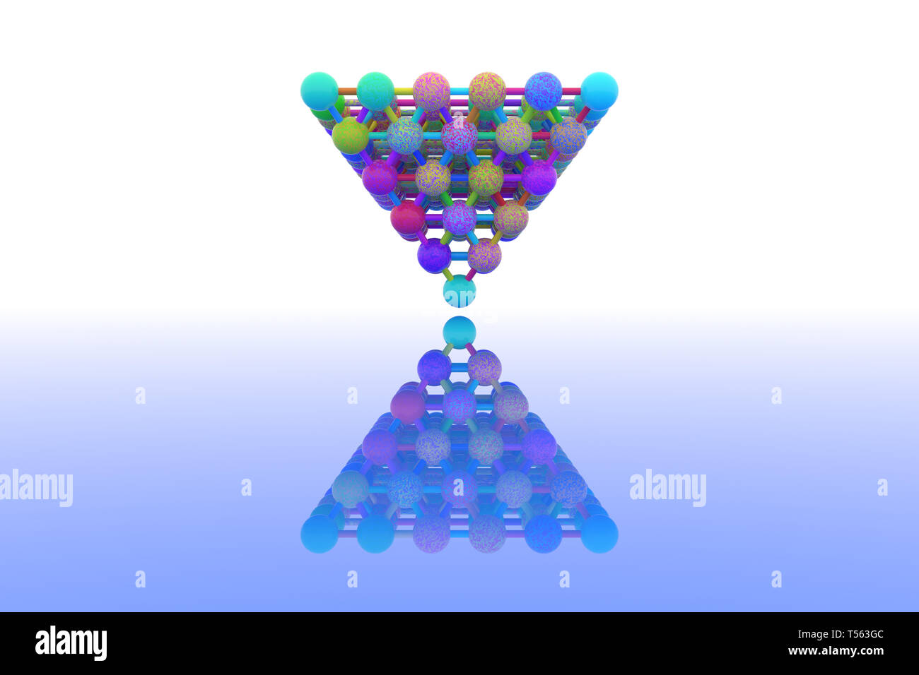 Sphere geometric, inter-locked pyramids, molecule style concepture ...