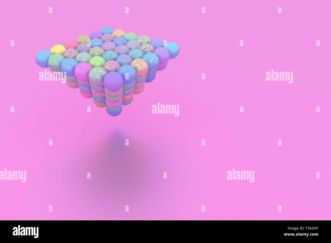 Sphere geometric, molecule style concepture inter-locked pyramids, for ...