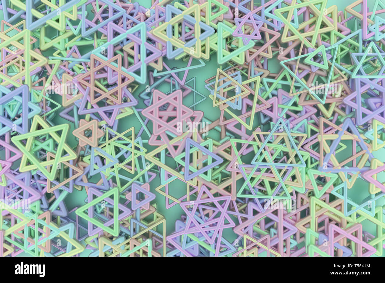 Background abstract, bunch of triangle & star view from top CGI ...