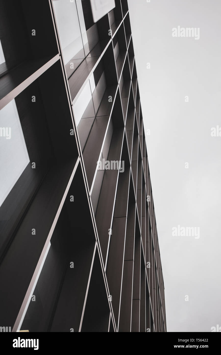 Tall, modern, and glass buildings in Dublin, Ireland. They are located ...