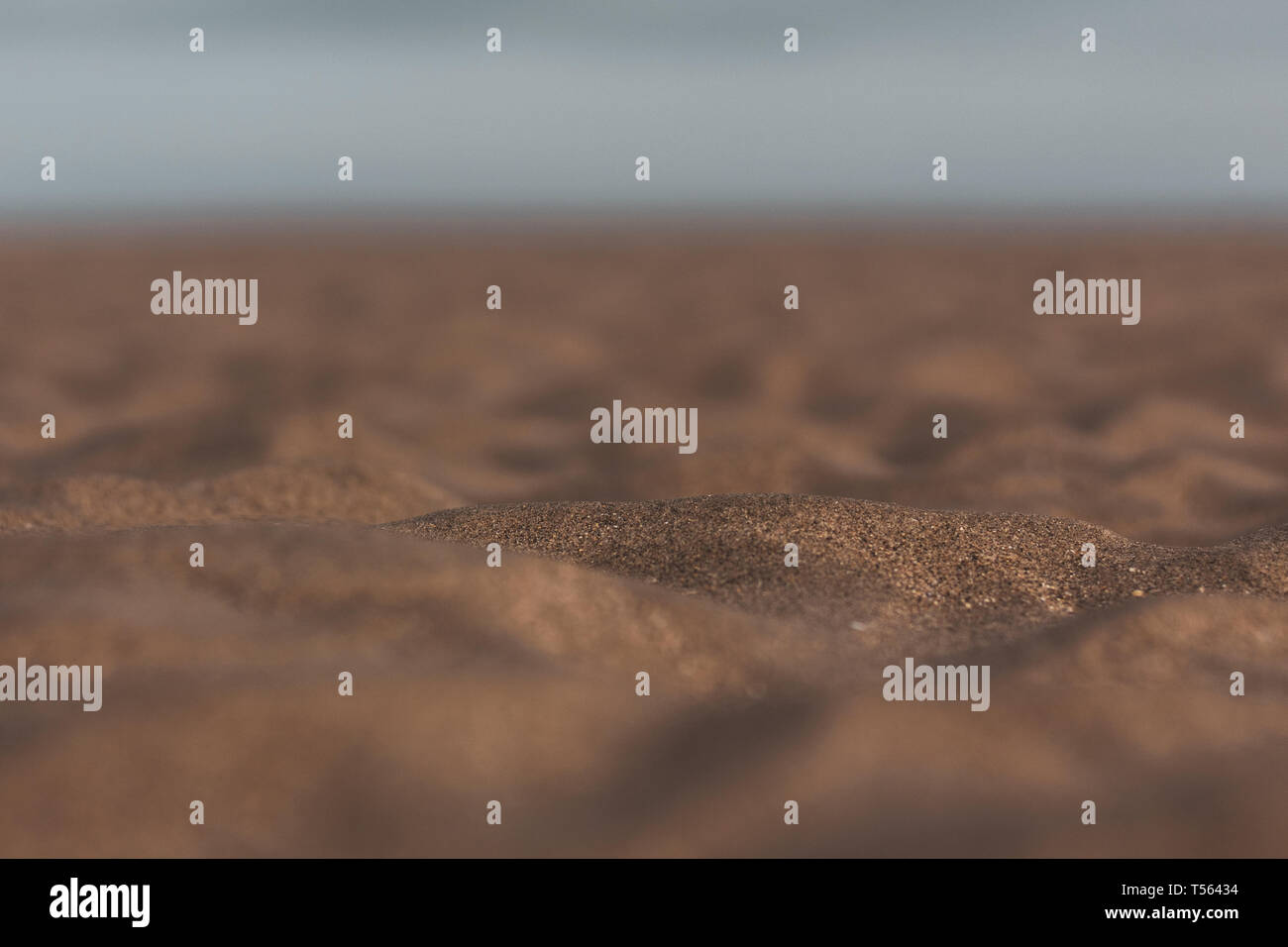 Sand on a beach in Portmarnock, Dublin, Ireland in spring Stock Photo ...