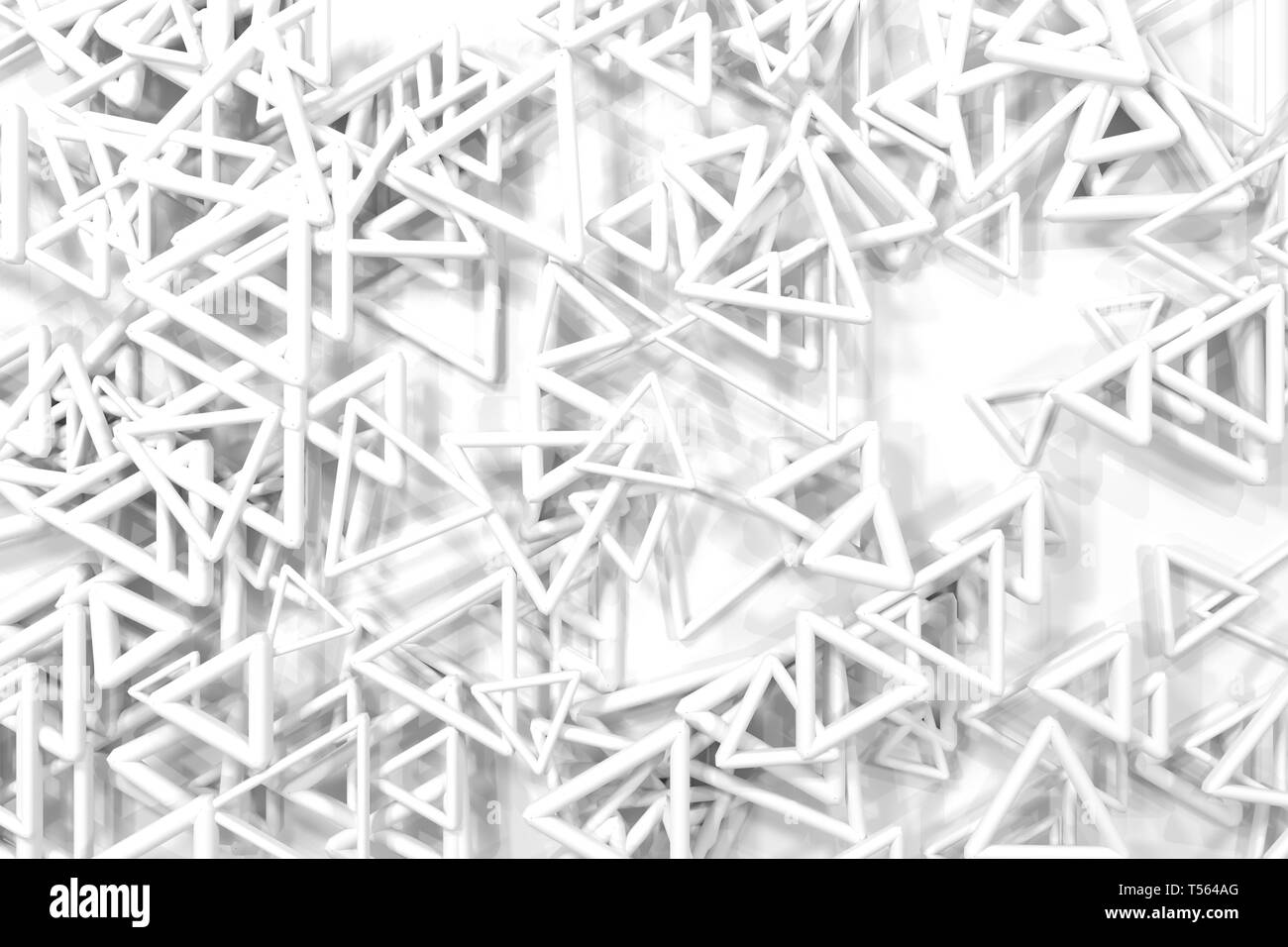 CGI geometric, bunch of triangle & star view from top, for design ...