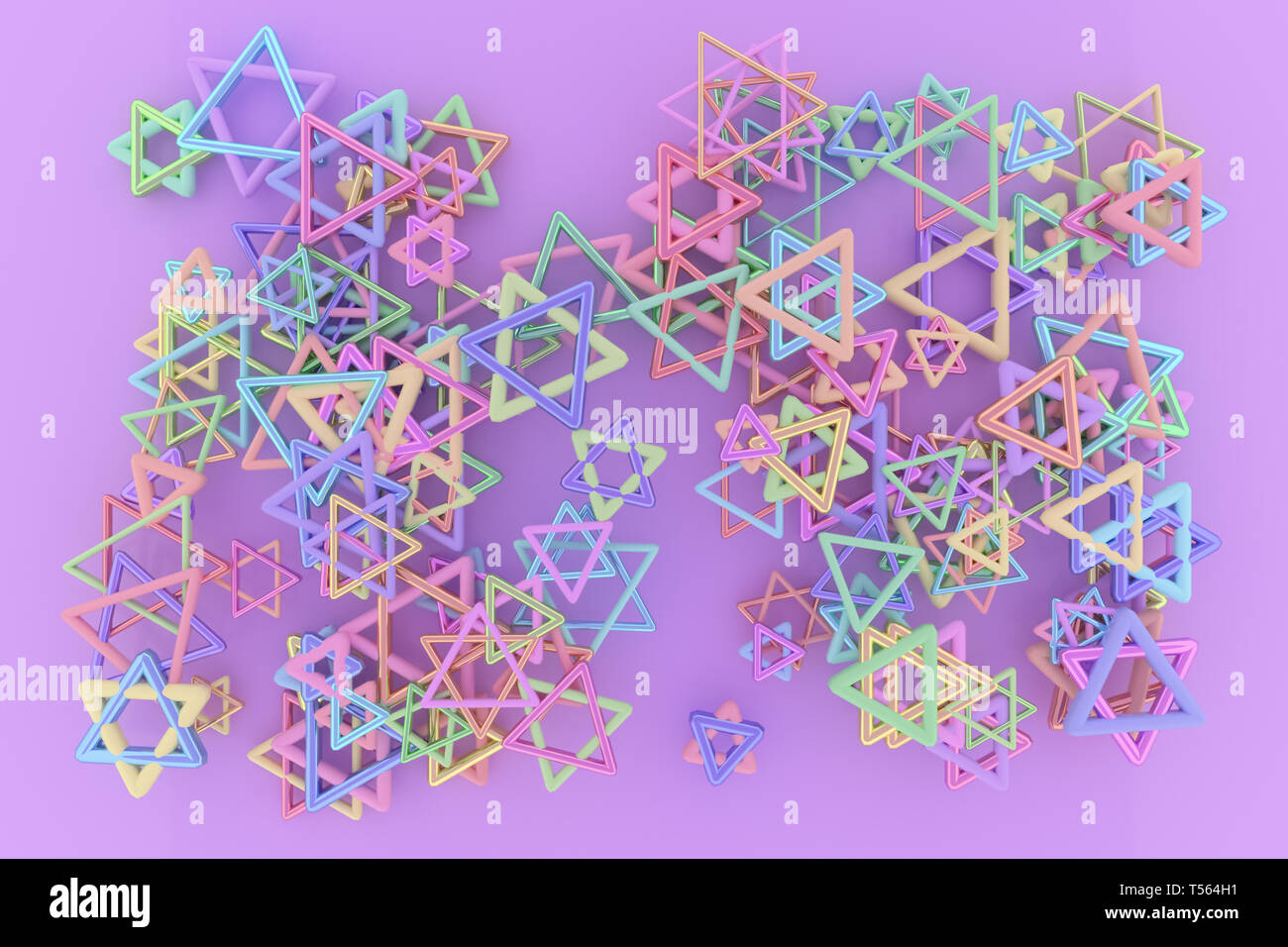 Background abstract, bunch of triangle & star view from top CGI ...