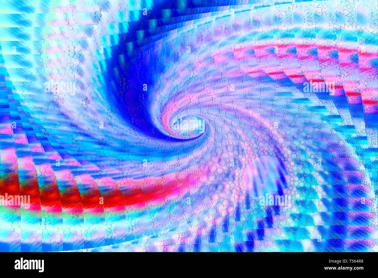 A Spiral Abstract with the dominant colour of blue Stock Photo - Alamy