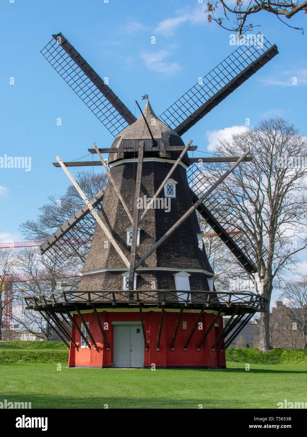 Windmill on the Hill Stock Photo - Alamy