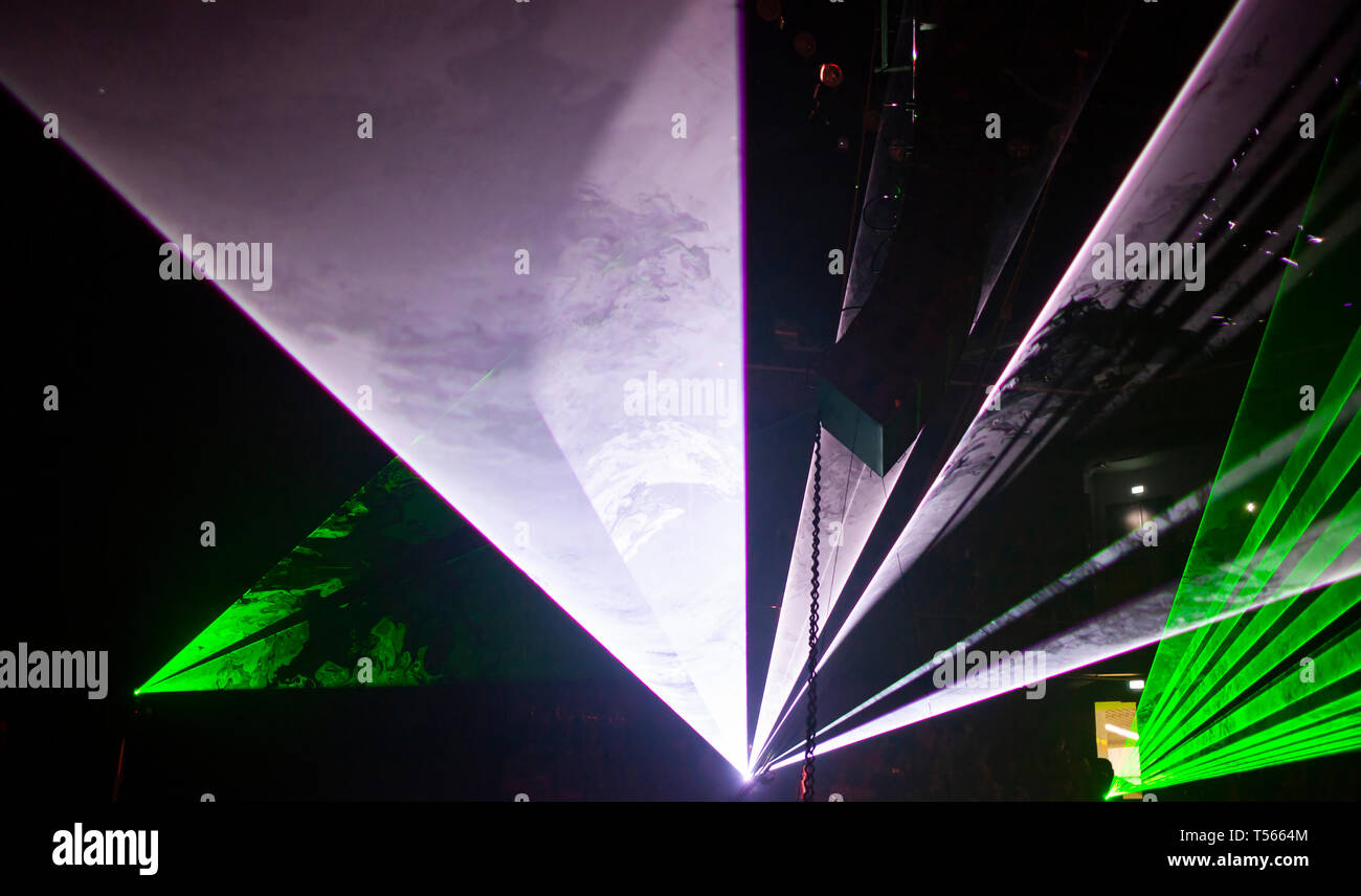 futuristic lights. Cyberpunk, Abstract lasers, Hi tech retro background ...