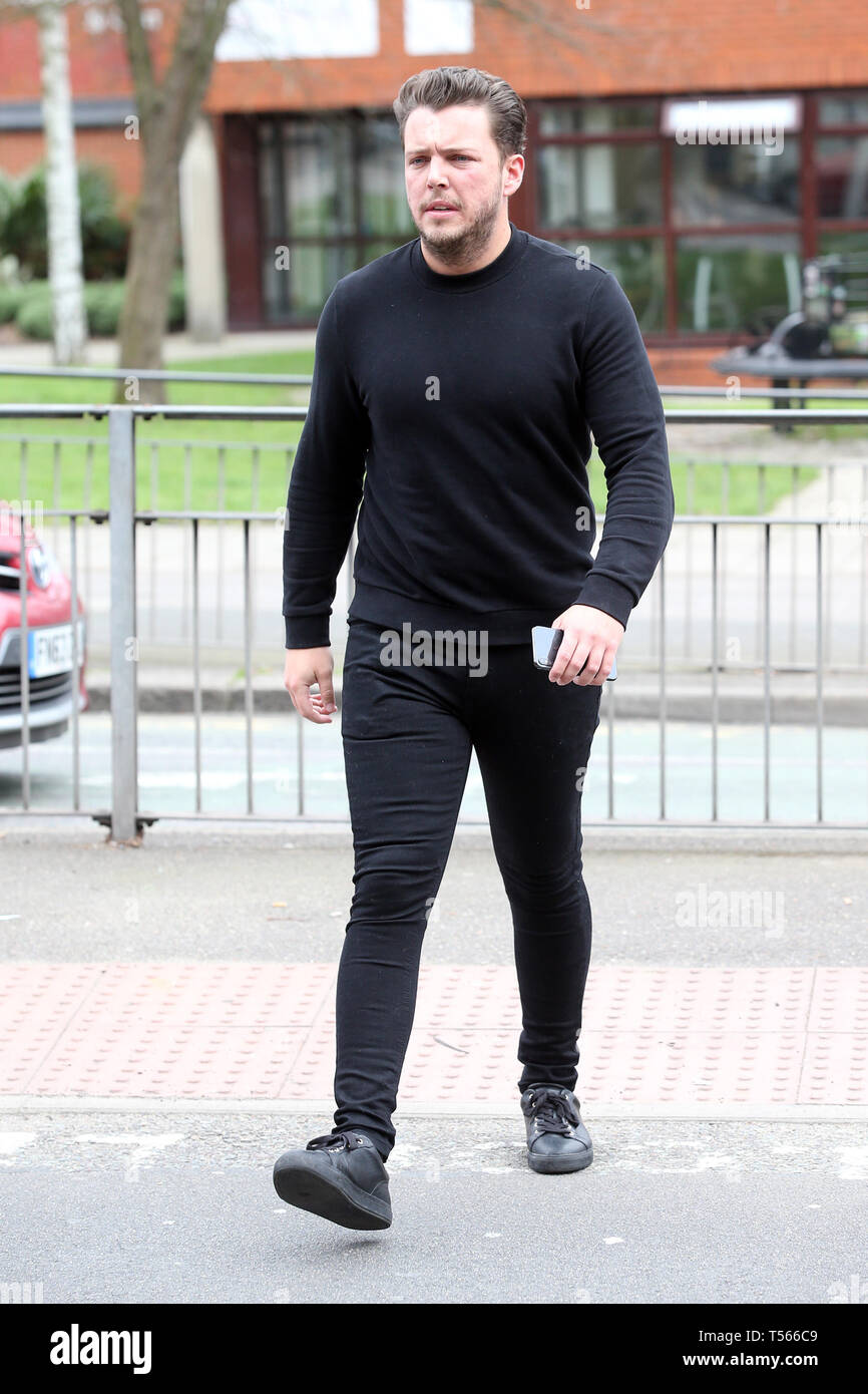 The male members of the cast of TOWIE film scenes at The Gallery Bar ...