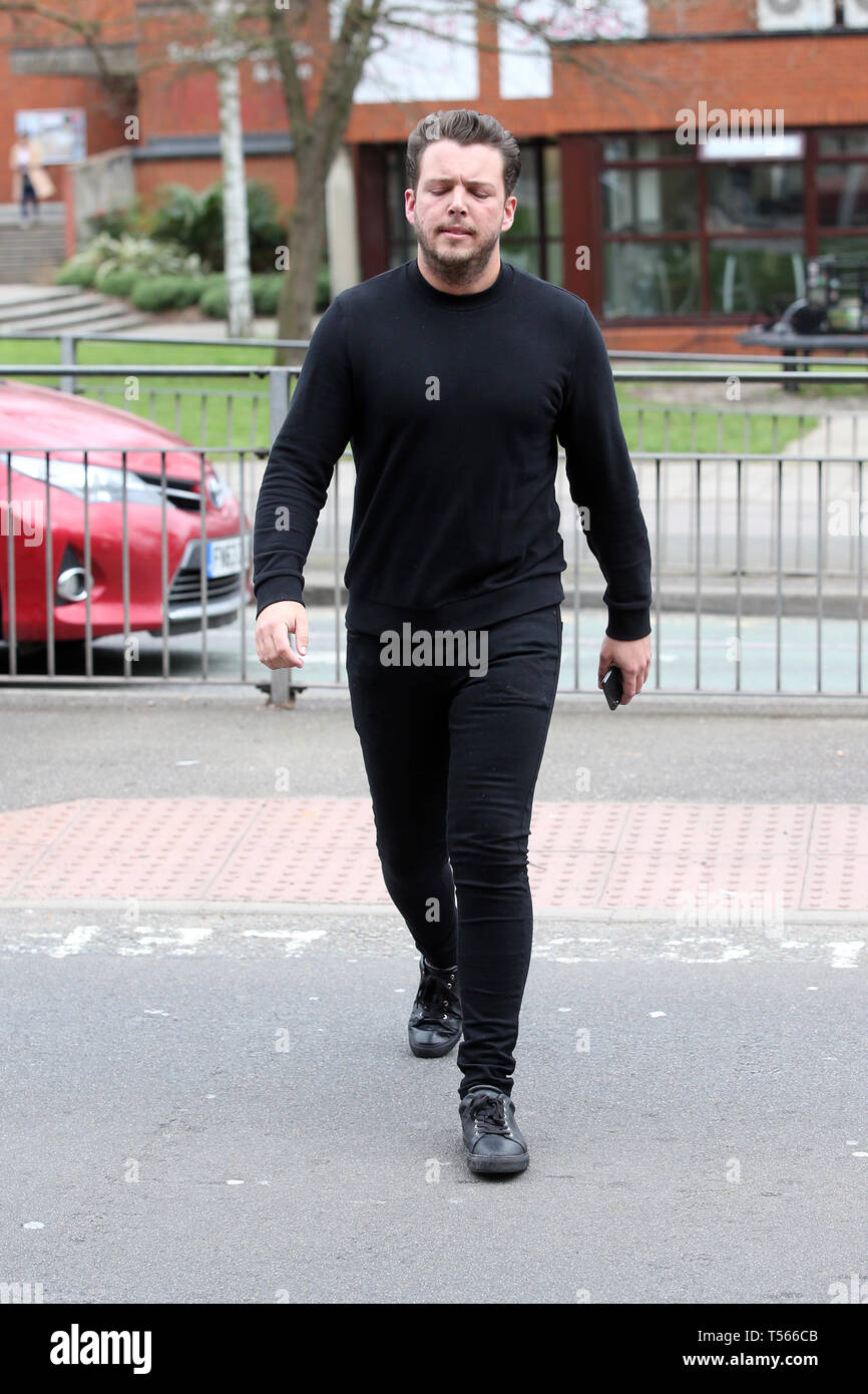 The male members of the cast of TOWIE film scenes at The Gallery Bar ...