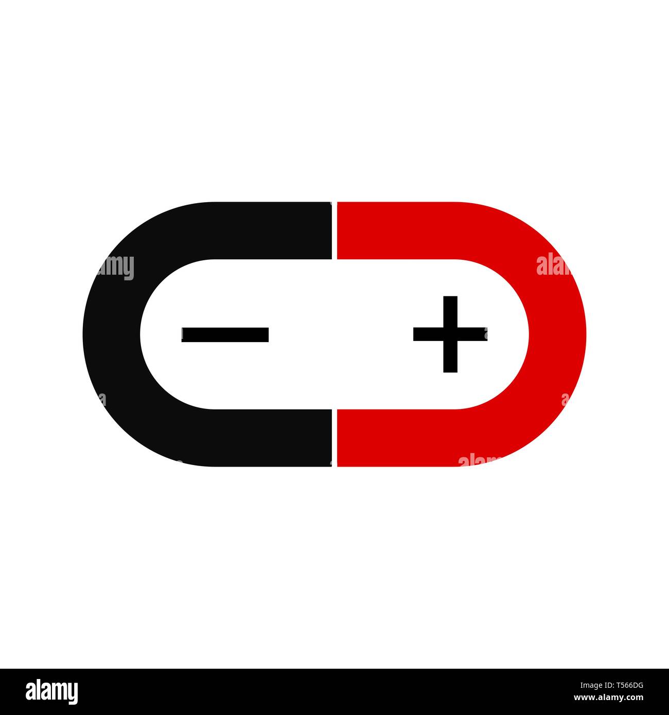 Magnet line icon on Cut Out Stock Images & Pictures - Alamy