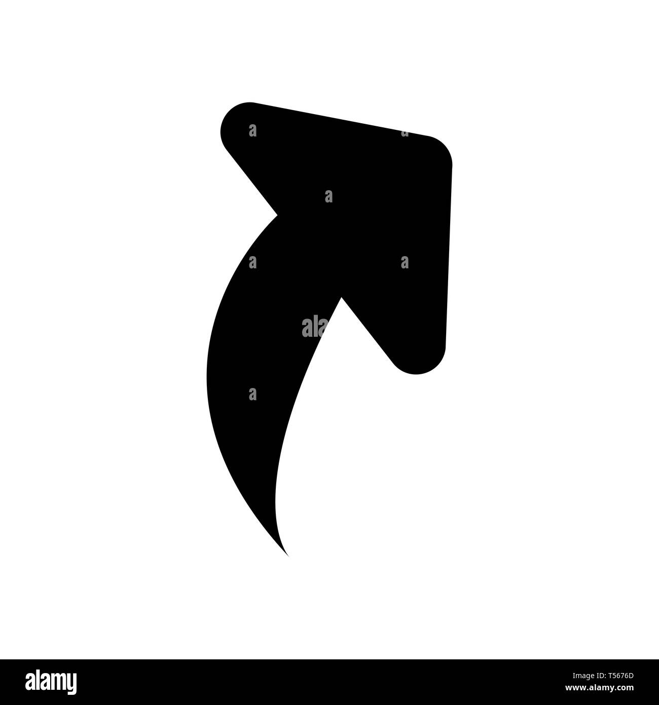 The right icon. Direction and arrow, navigation symbol. Flat Vector illustration eps10 Stock ...